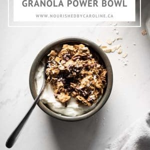 5-Minute Granola Power Bowl - Nourished by Caroline